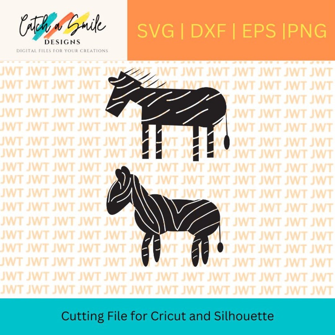 Zebra SVG for Cricut and Silhouette - Abstract Zebra Cut File ...