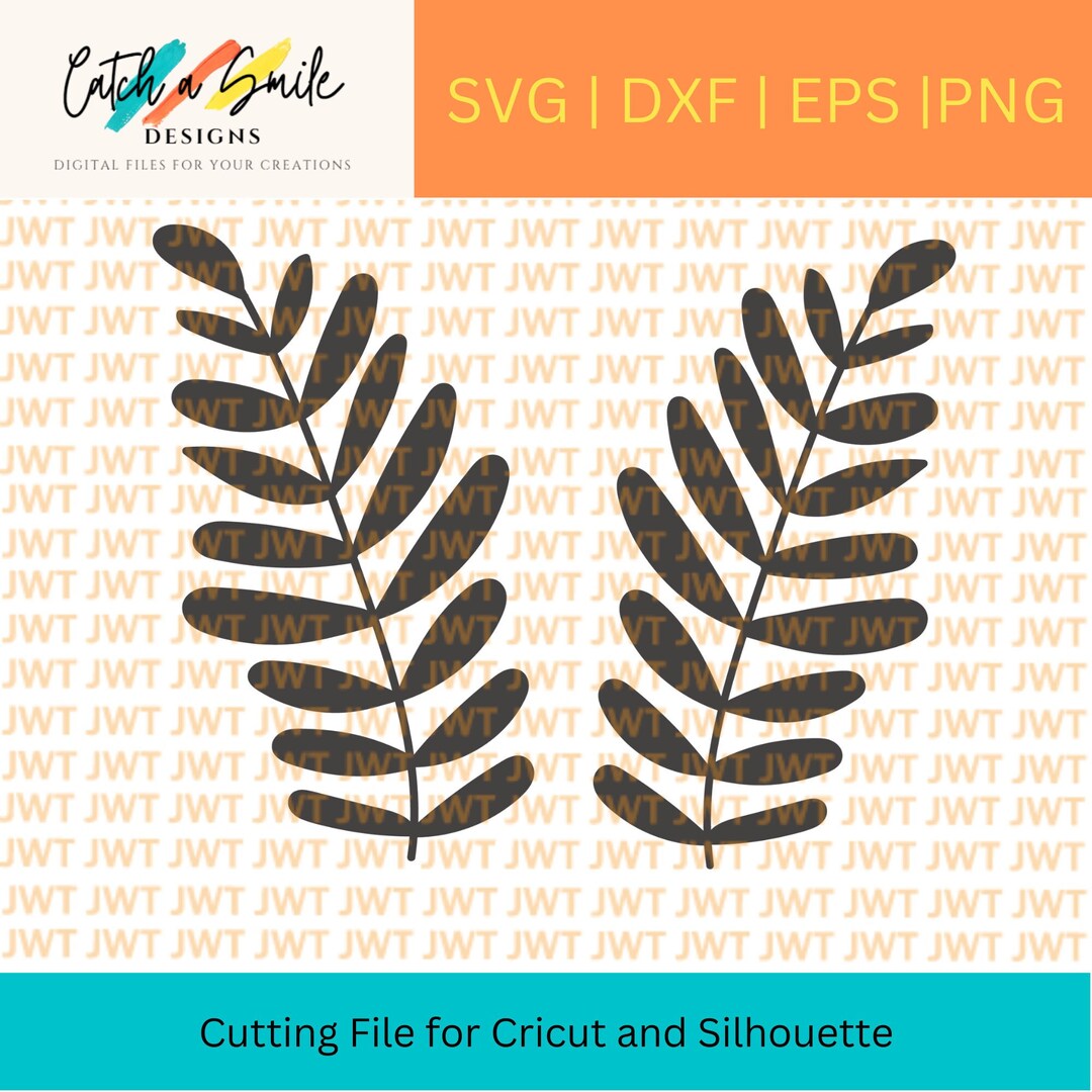 Rowan Leaf Silhouette SVG - Instant Download - Rowan Leaf Silhouette ...