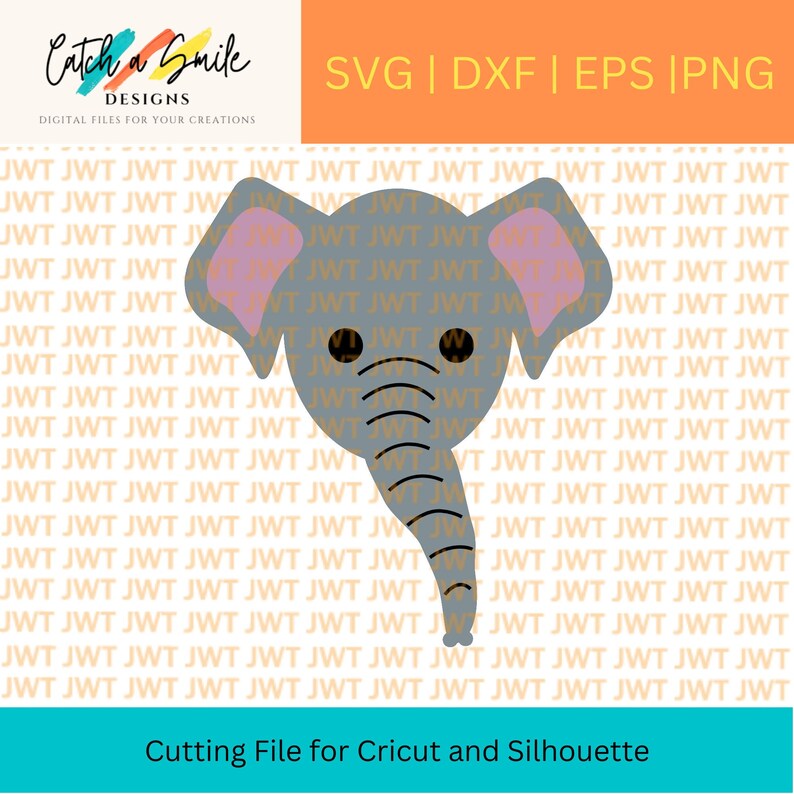 Elephant Head SVG File - for Cricut, Silhouette, and Other Cutting ...