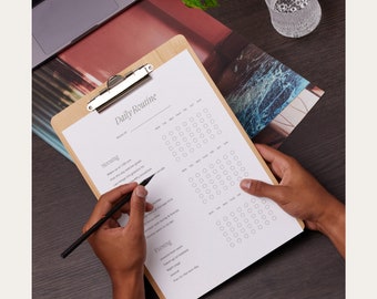 Daily Routine Planner - Etsy