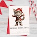 10 Quirky Christmas Cats Clipart Bundle, Silly Cat PNG, Holiday ...