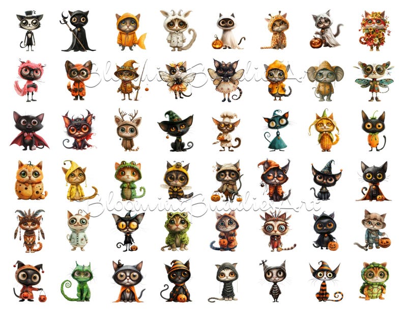 171 Quirky Spooky Cats PNG, Vampire Cat Halloween, Funny Cats Clipart ...