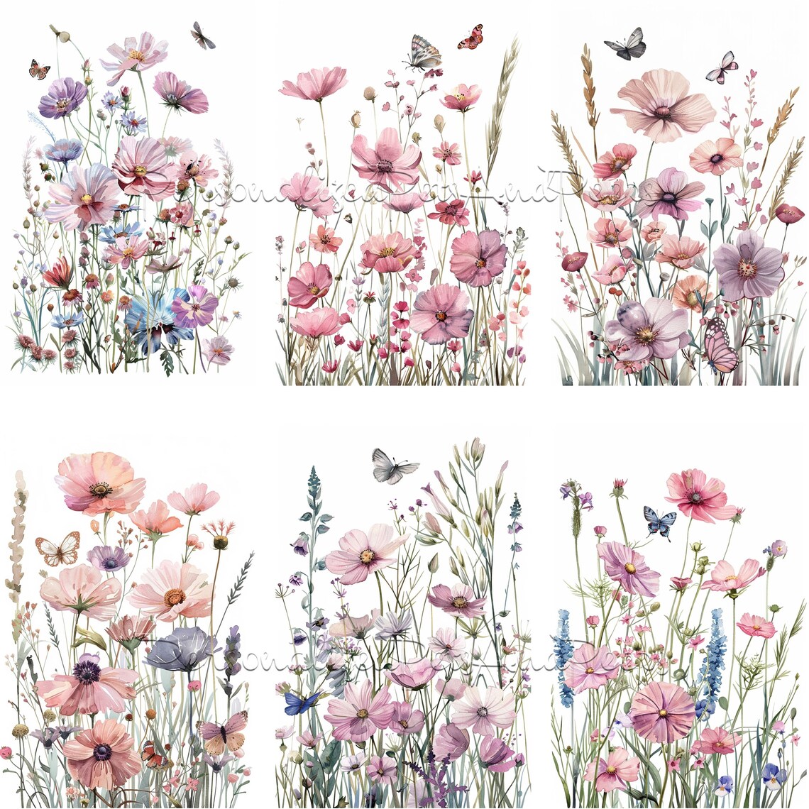 Wildflower Png | Watercolor Wildflowers Clipart | Watercolor Floral ...