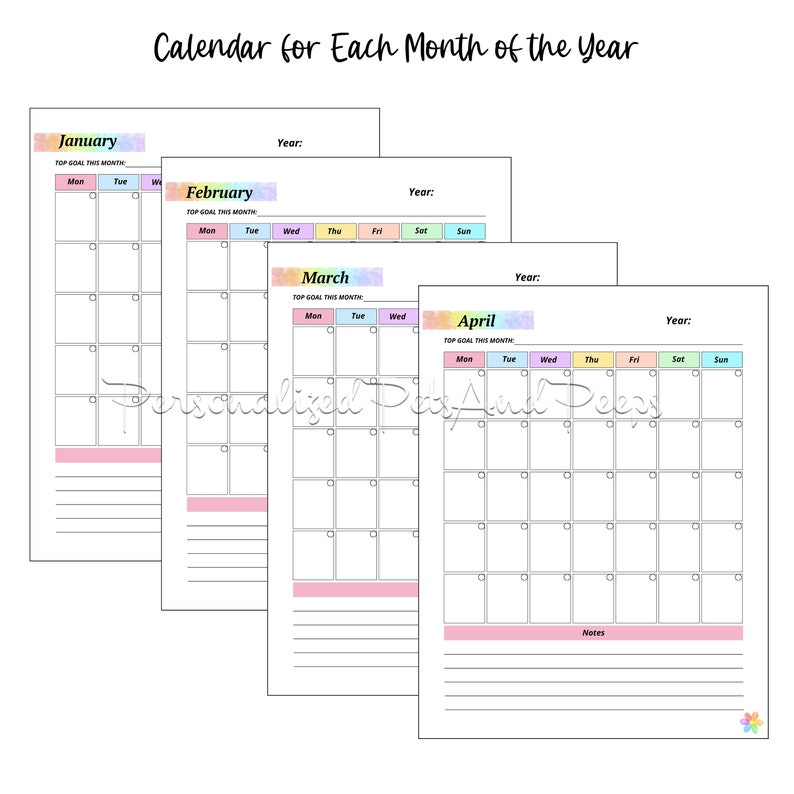 To Do List Printable BUNDLE, Daily Weekly Monthly Planner Instant ...