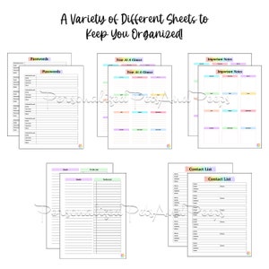 2024-2028 Yearly Monthly Calendar Printable BUNDLE, Monthly Planner ...