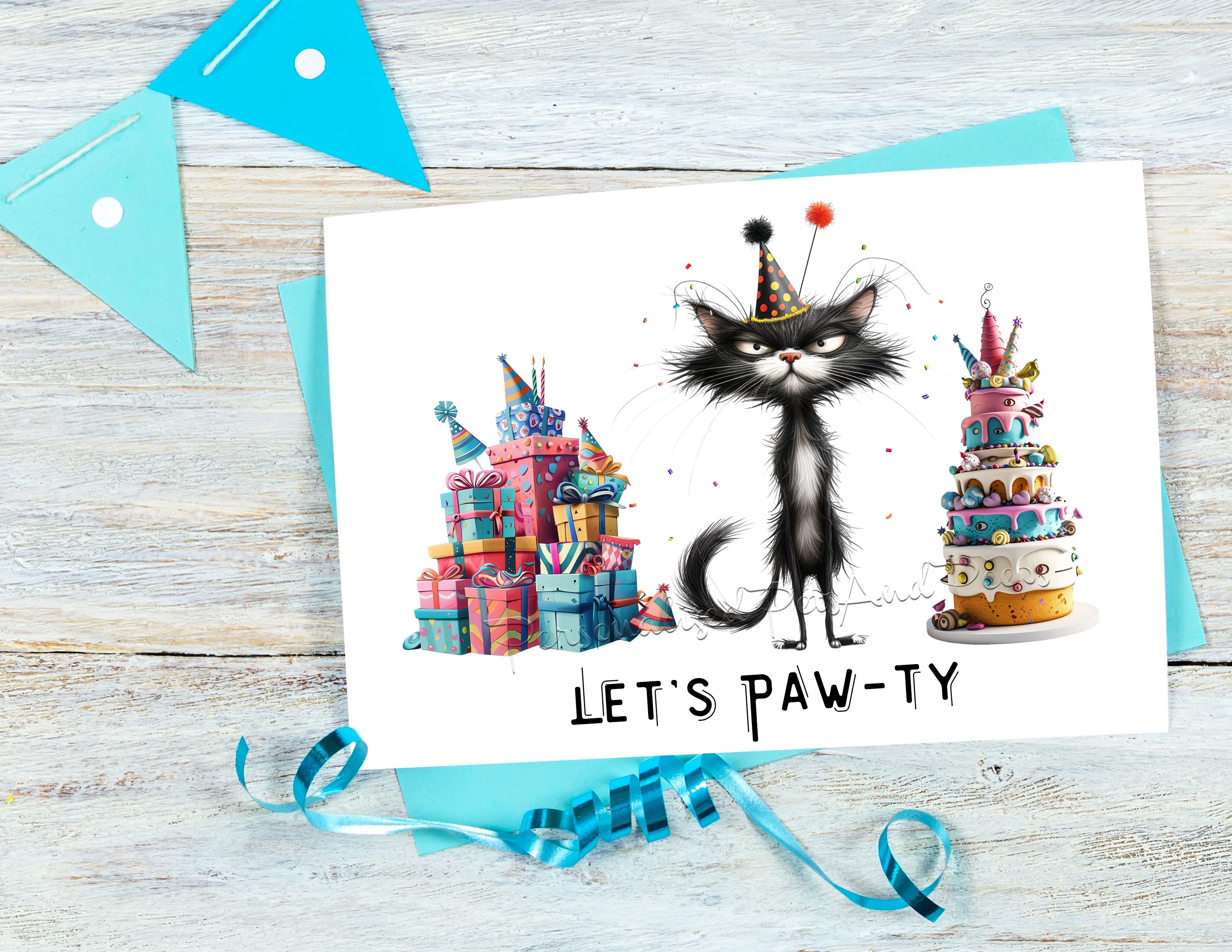 158 Whimsical Quirky Cat Clipart Bundle, Funny Clip Art, Junk Journal ...