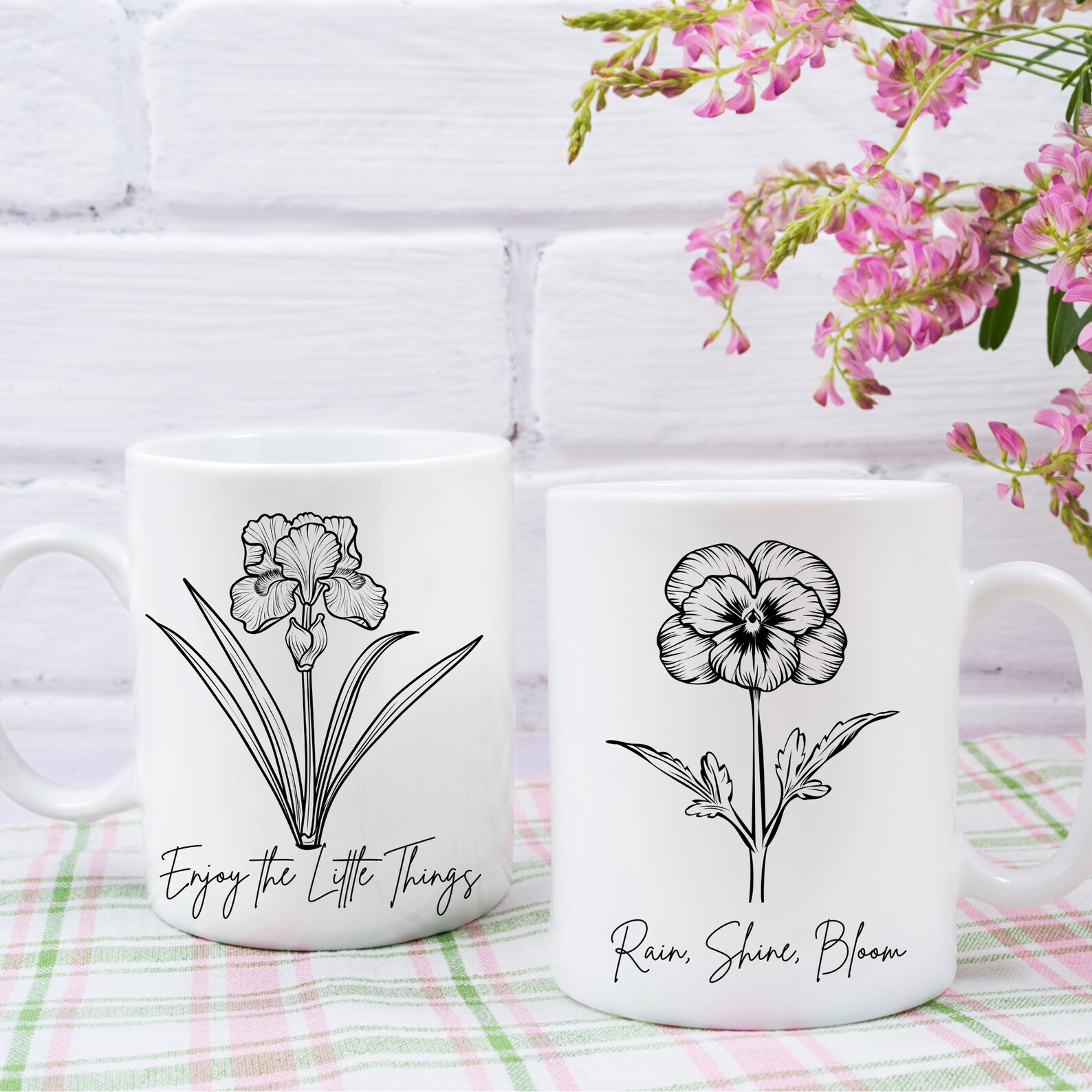 Single Flowers With Names Clipart Set of 45, Flower Sketch, Floral PNG ...