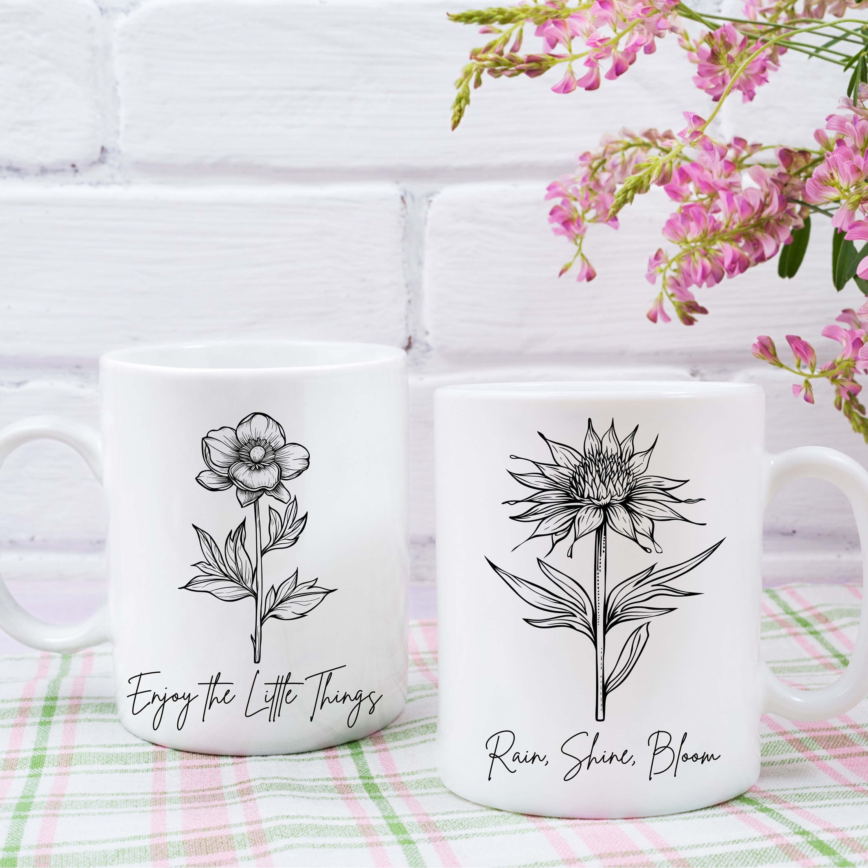 45 Single Flowers With Names Clipart Bundle, Flower Sketch, Floral PNG ...