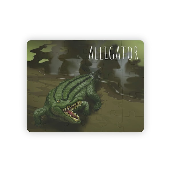 Alligator Puzzle - Etsy