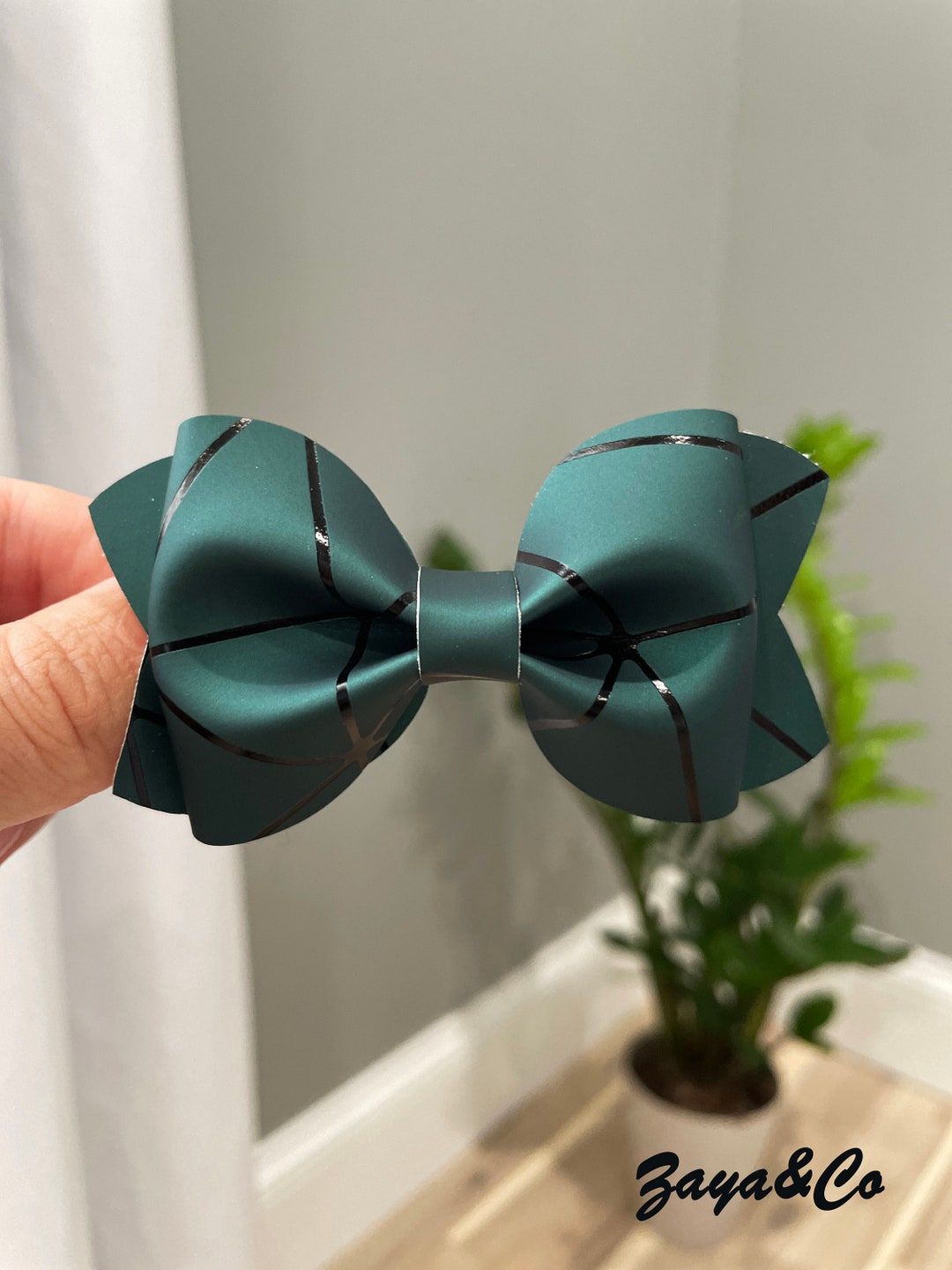 3.25'' Handmade Geometric Bow, Hair Accessories, Girls Hair Clip, Women ...