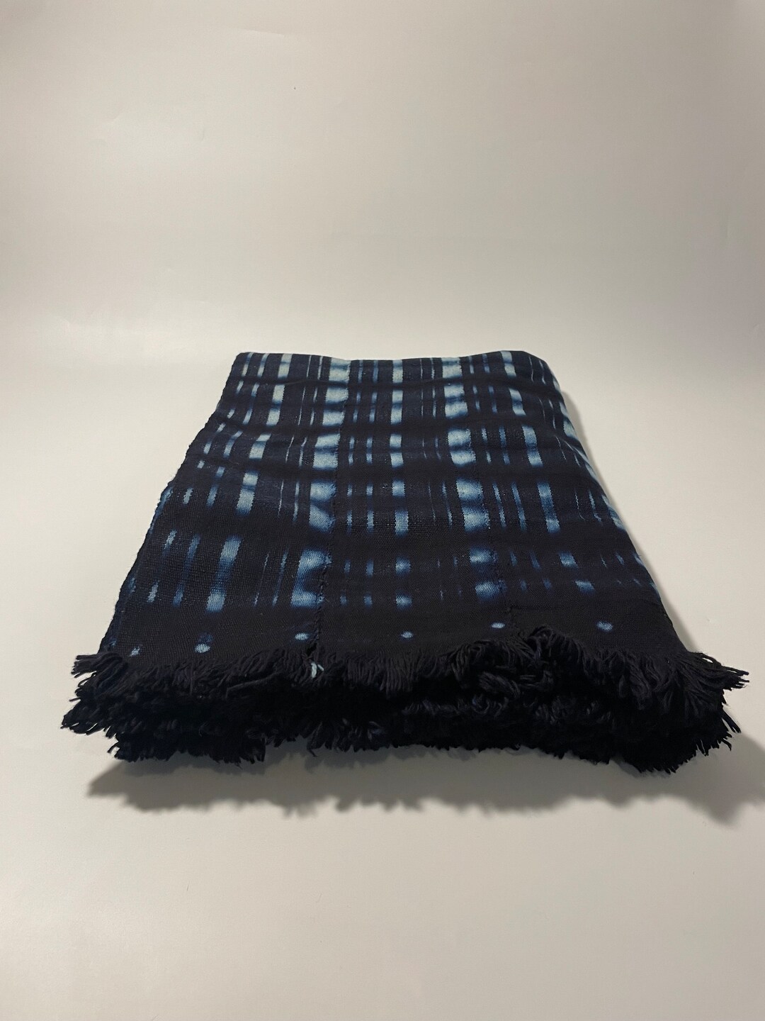 Handwoven African Indigo Cloth With Intricate White Designs Natural Dye ...