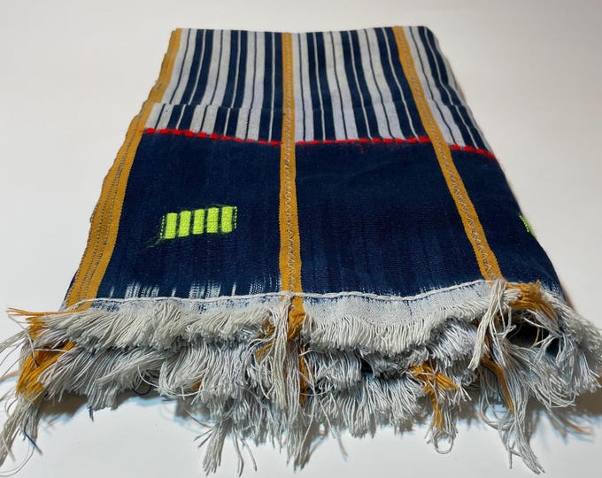 Authentic Handmade African Indigo Cloth, Blue Mudcloth, African Textile ...
