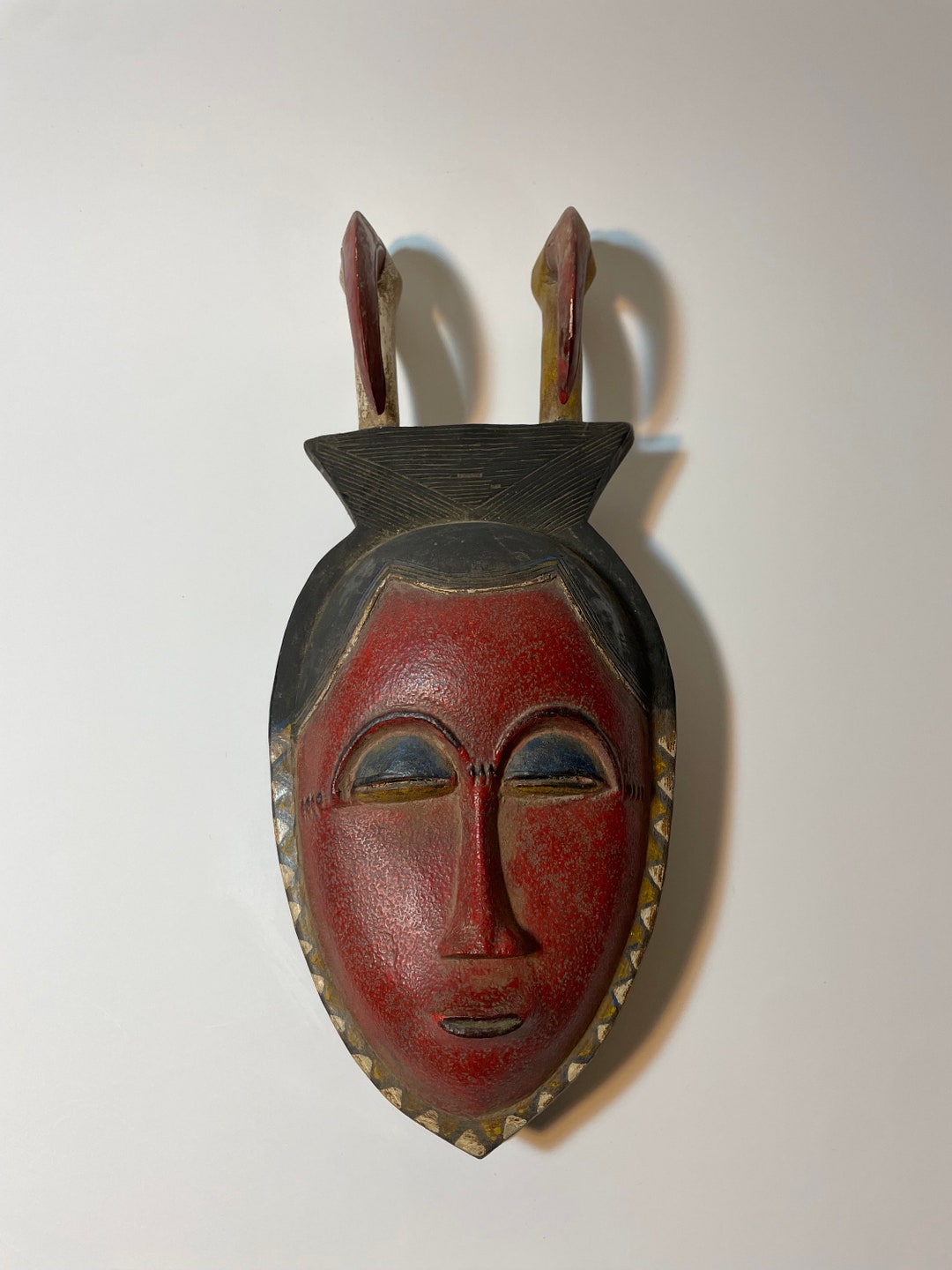 Baoulé Harvest Mask, African Art, African Wall Decor, Home Decor, Gift ...