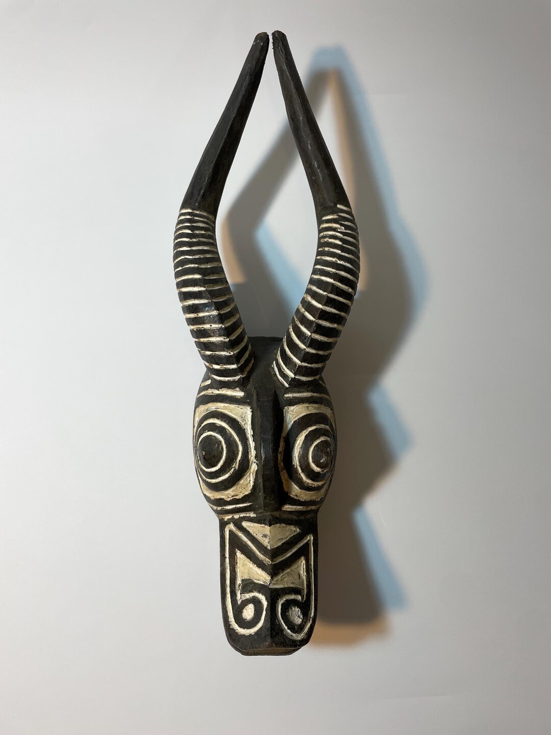 Gorgeous Bobo Mask, Black and White Mask, African Art, Home Decor, Gift ...
