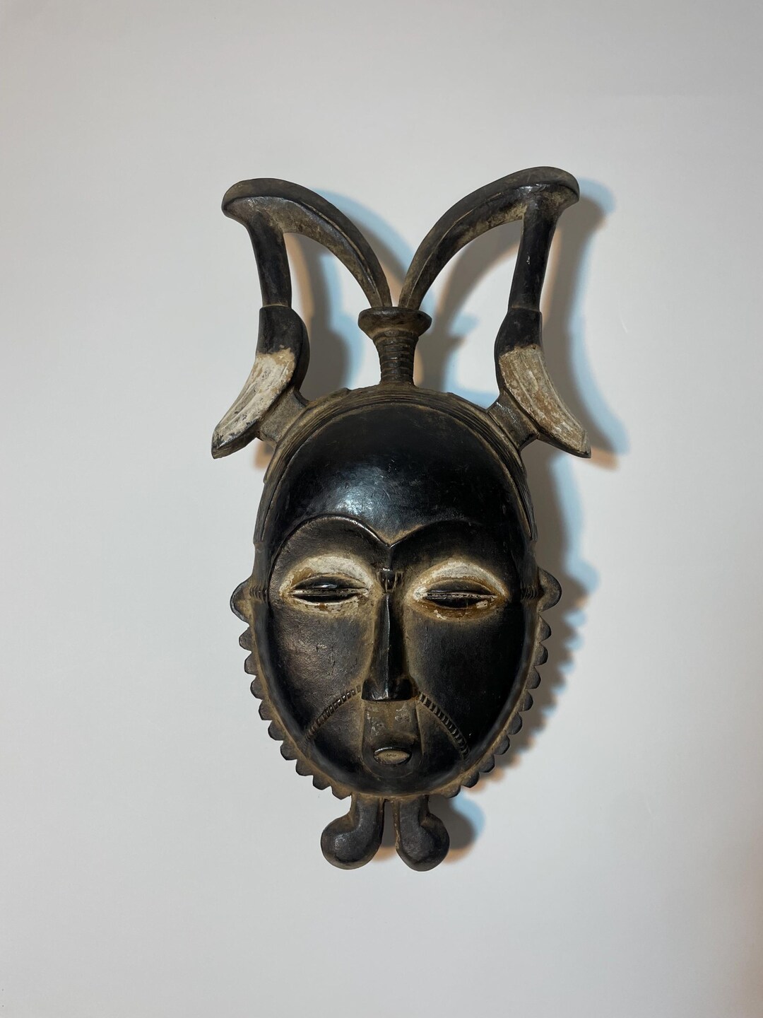 Beautiful Baoulé Harvest Mask, African Art, African Wall Decor, Home ...
