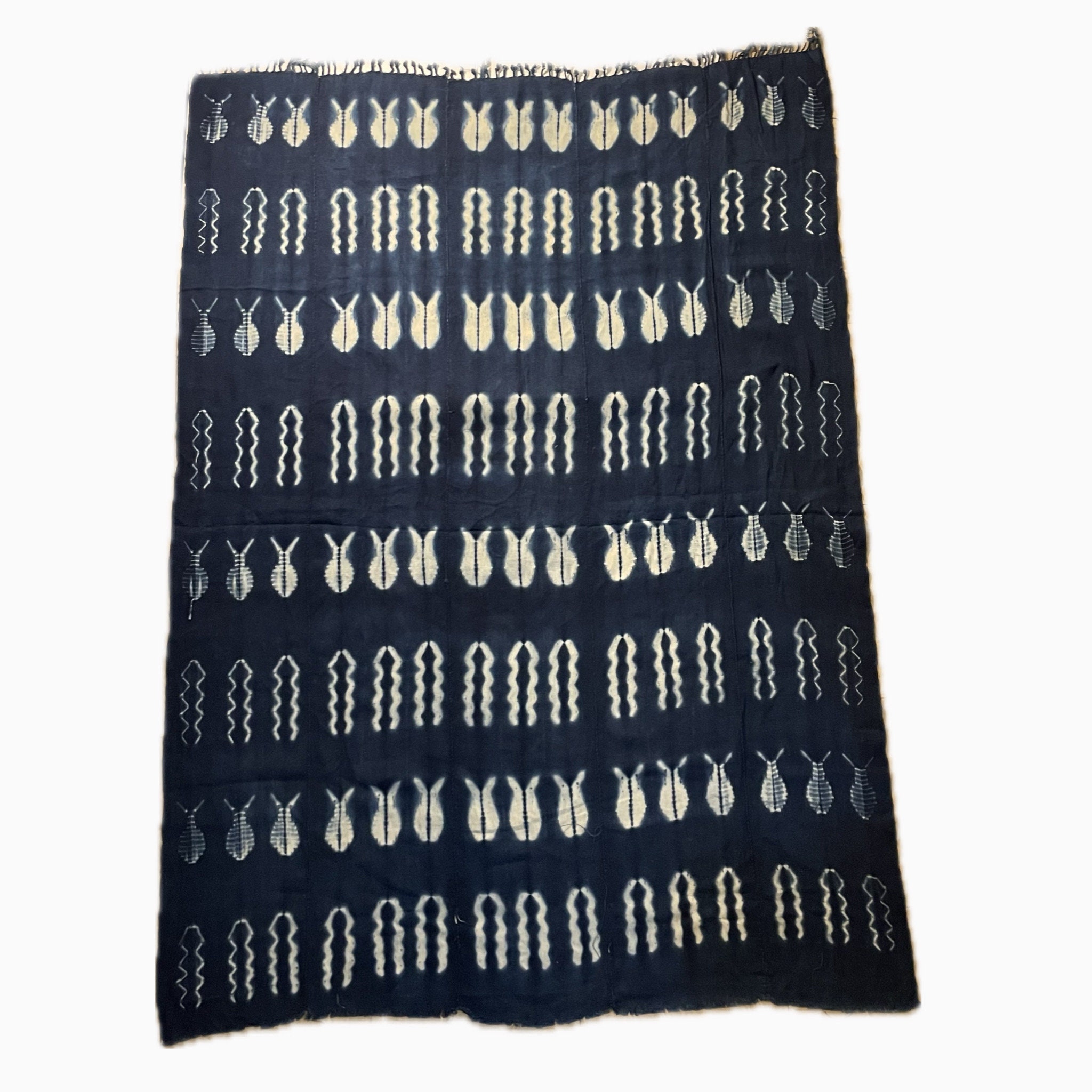 Beautiful African Indigo Cloth, Natural Hand Dye, Blue and White ...