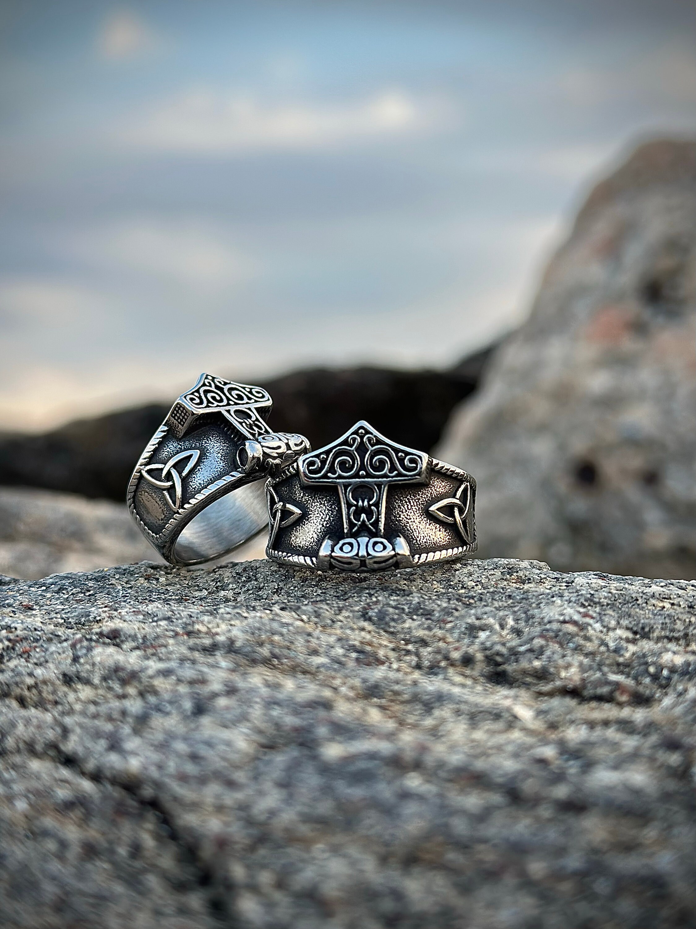 Thor's Forge Signet, the Mjolnir Legacy Ring, Stylish Gift for Men's ...