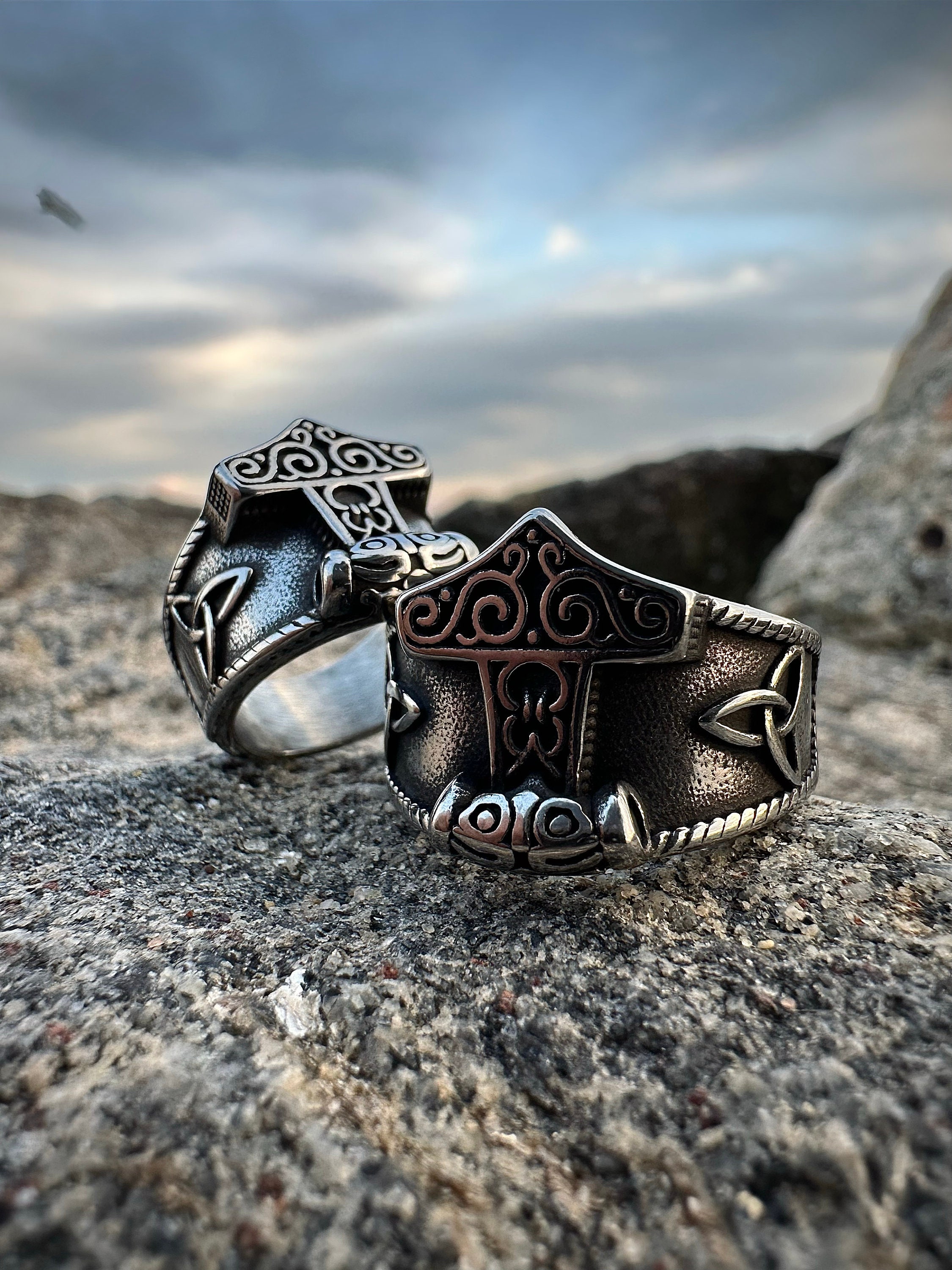 Thor's Forge Signet, the Mjolnir Legacy Ring, Stylish Gift for Men's ...