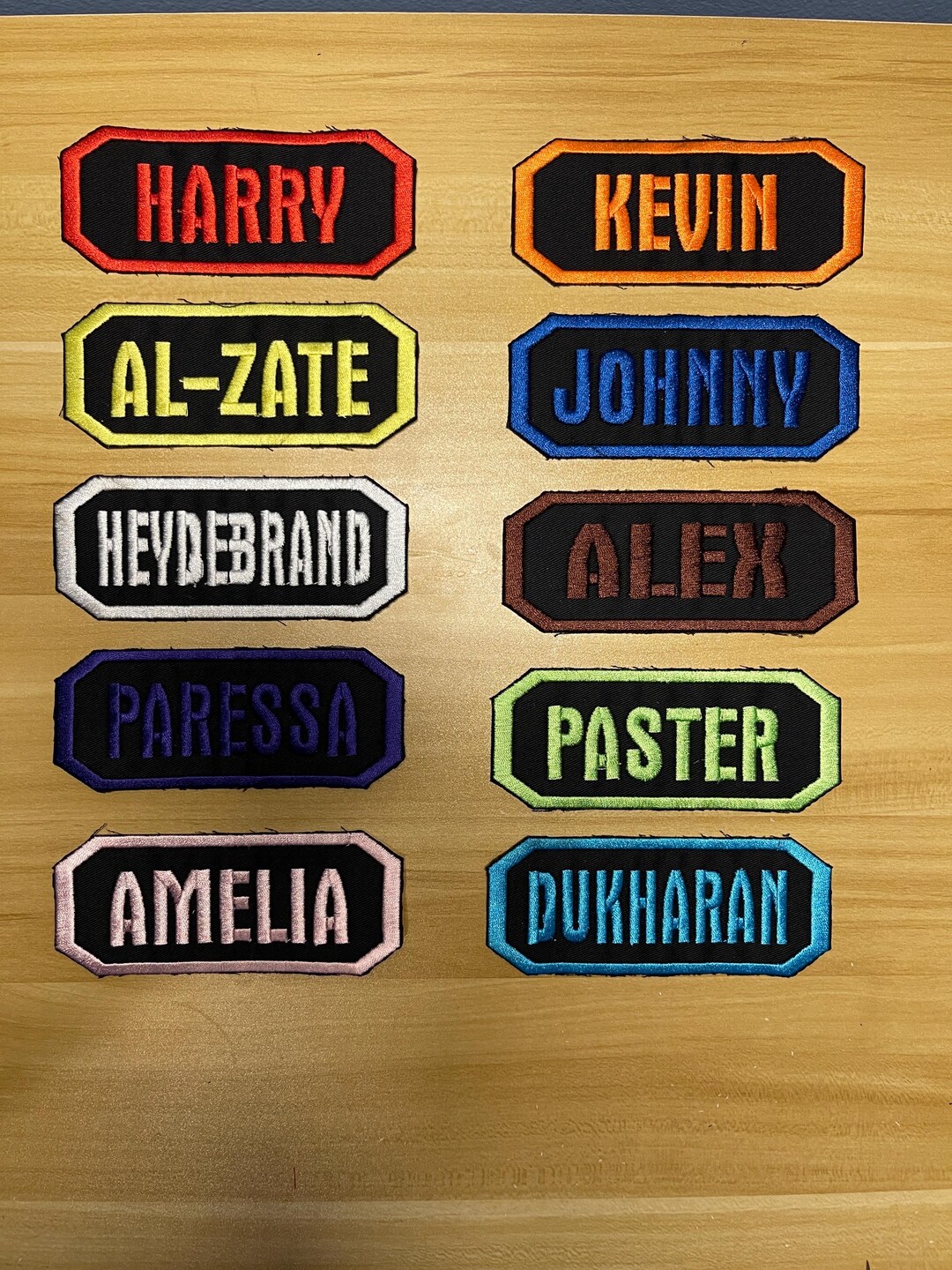 Custom Name Patch “your Name” Personalized Name Tag Embroidered Iron-on ...