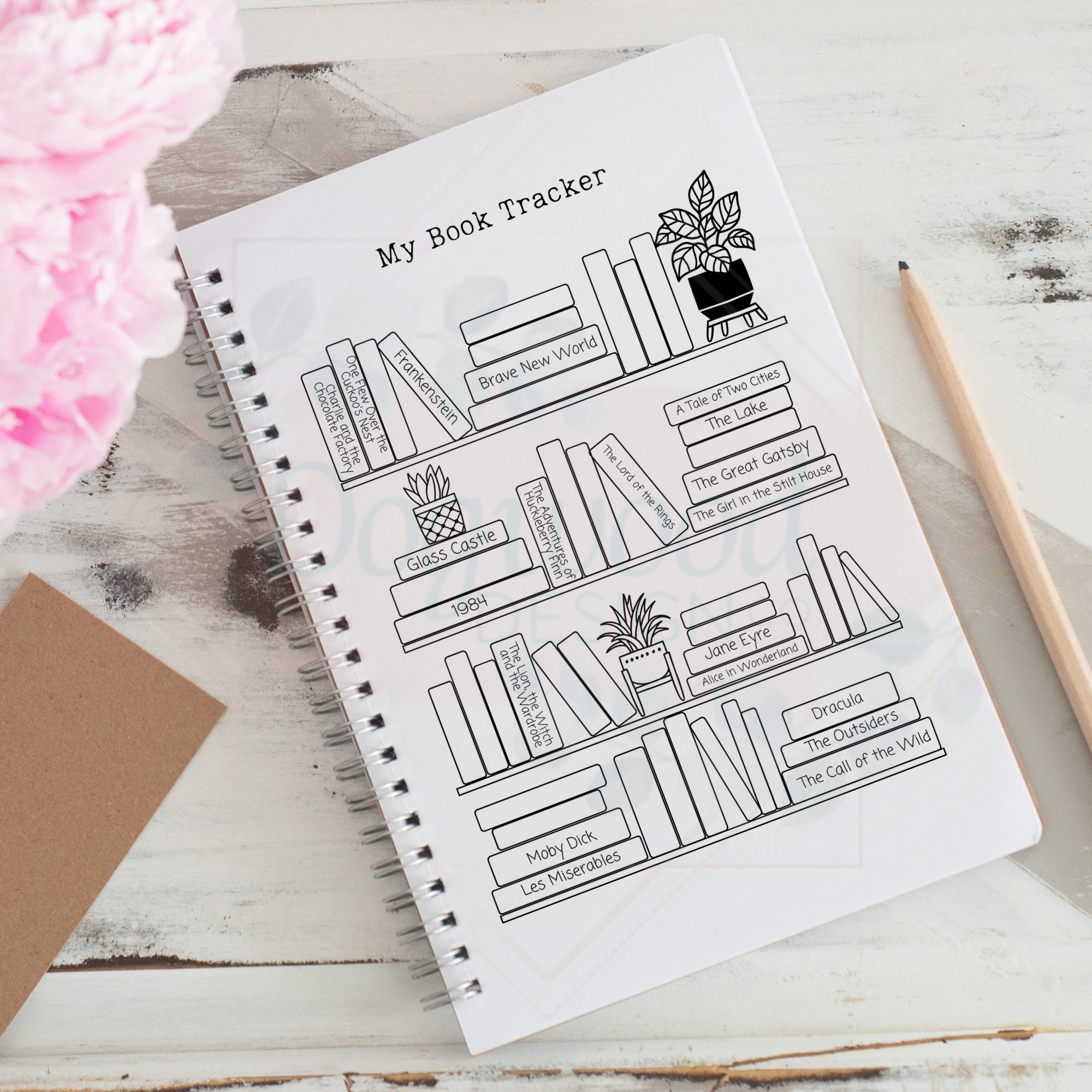 Printable Book Tracker Books to Read Planner Reading List Multiple ...