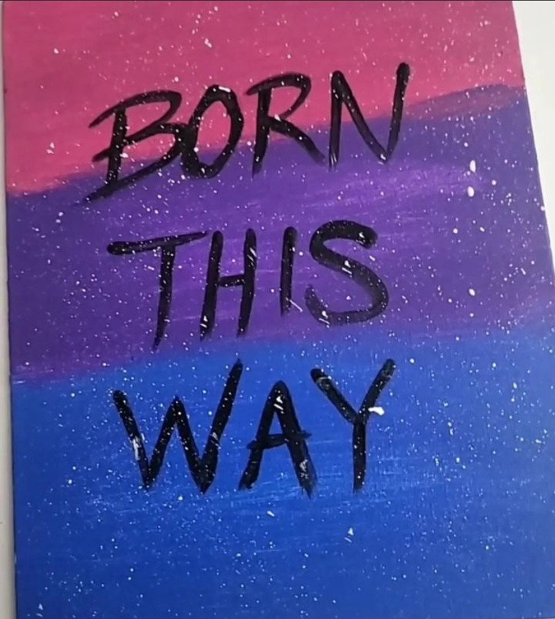Bisexual- Born This Way LGBTQIA+ Flag Series Painting - Etsy