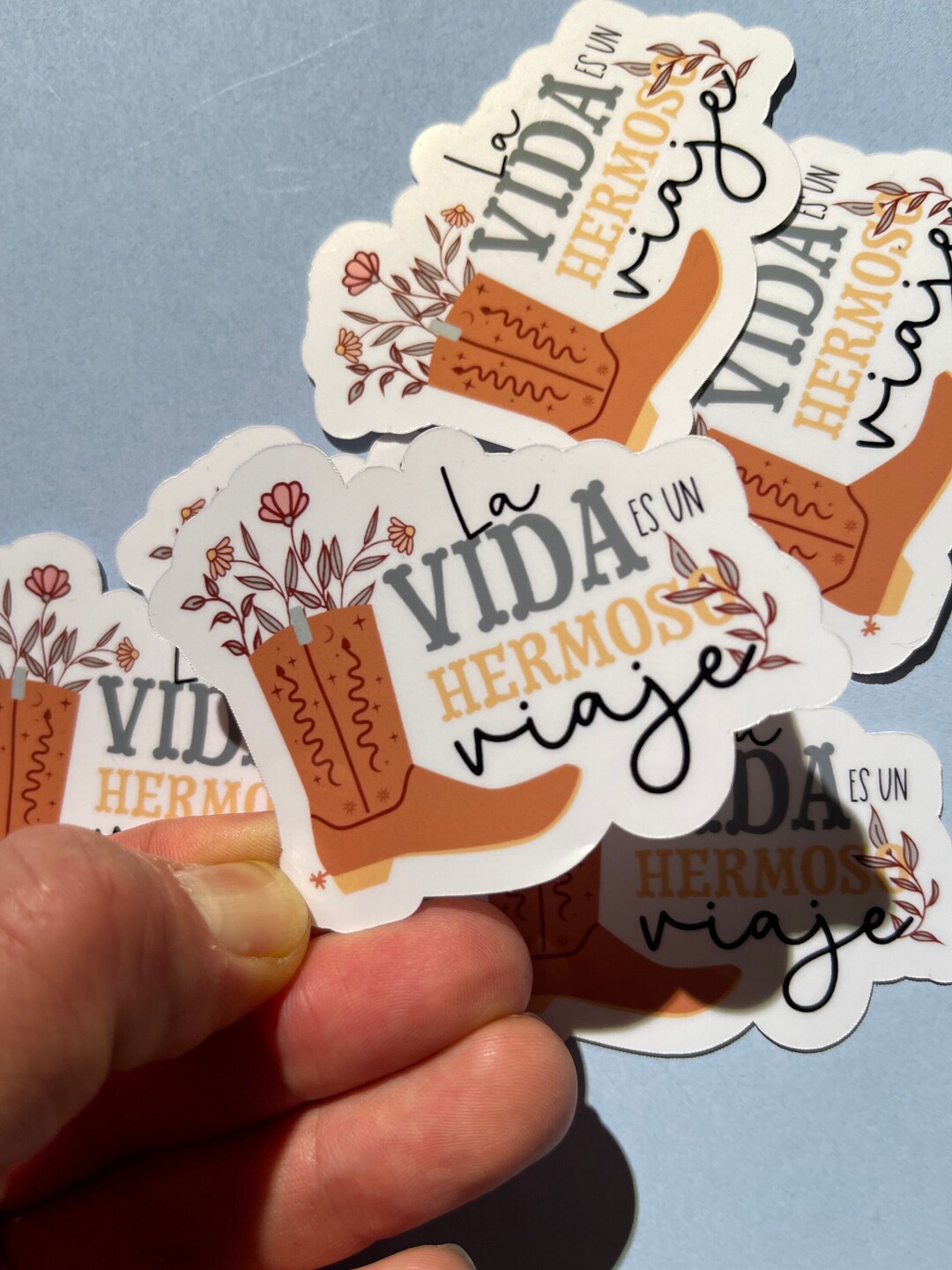 Spanish Sticker Cowboy Boot Vinyl Decal Dicho Spanish Quote Latinx ...