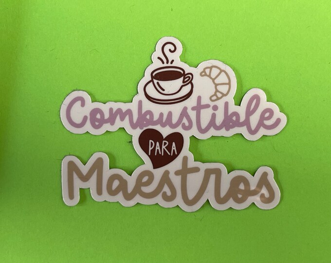 Concha Heart Thick Vinyl Sticker Spanish Teacher Gift Laptop Decal ...