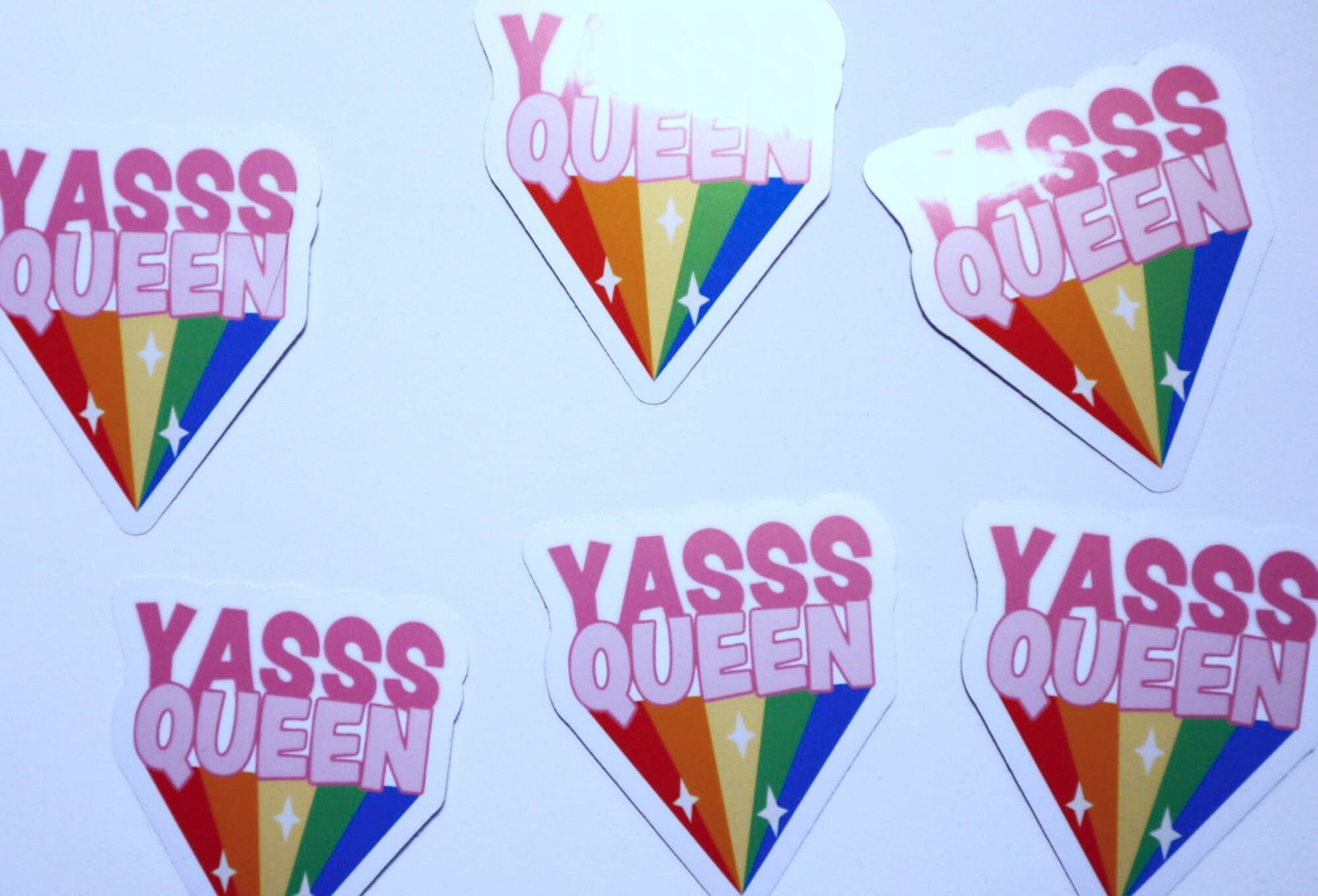 LGBTQ Pride Sticker Gift to Celebrate Gay Pride Decal Yas Queen Sticker ...