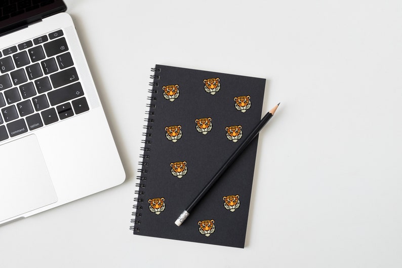School Mascot Tiger Stickers - Vibrant 1x1 Inch Tiger Head Decals ...