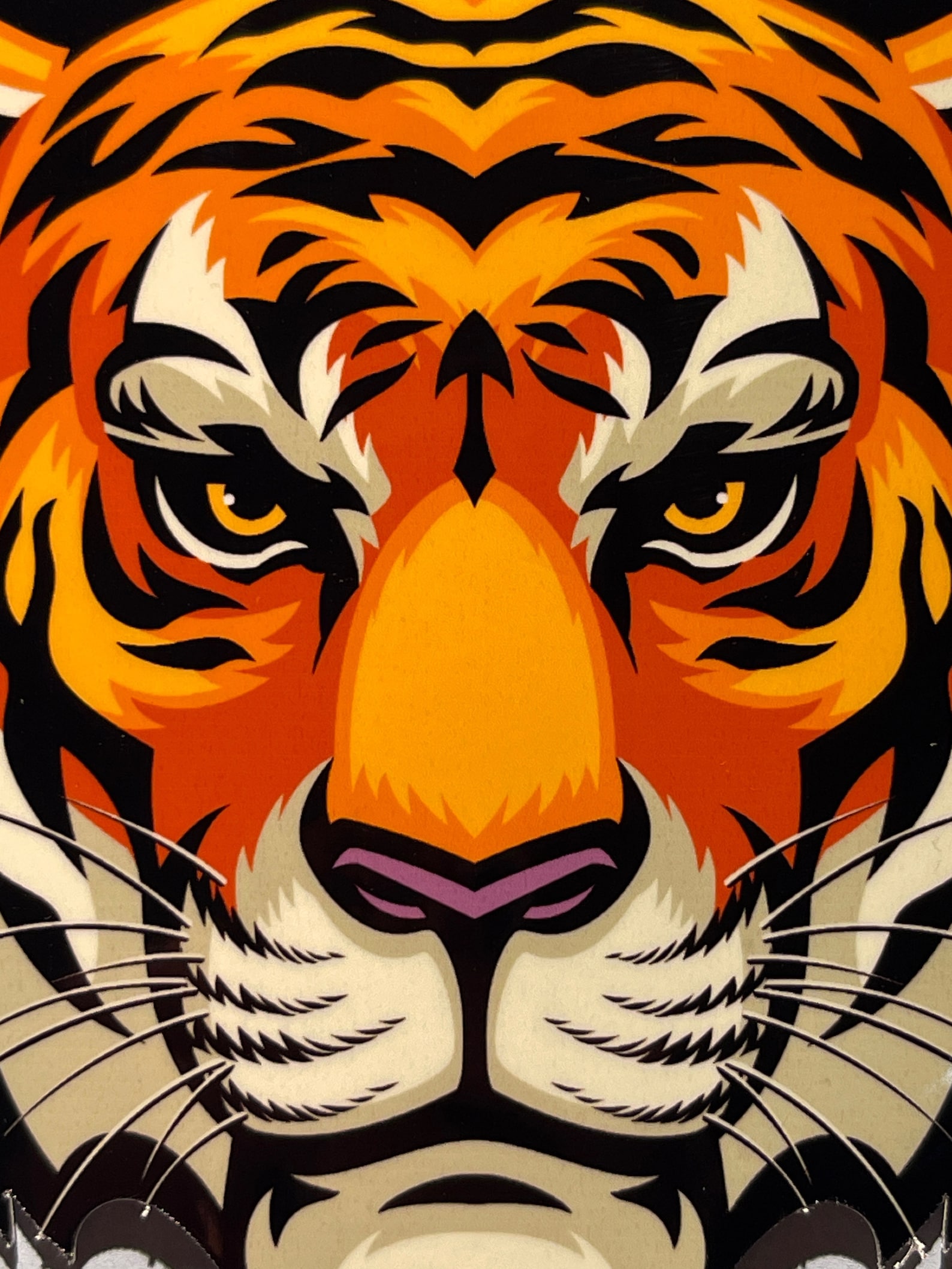 School Mascot Tiger Stickers - Vibrant 1x1 Inch Tiger Head Decals ...