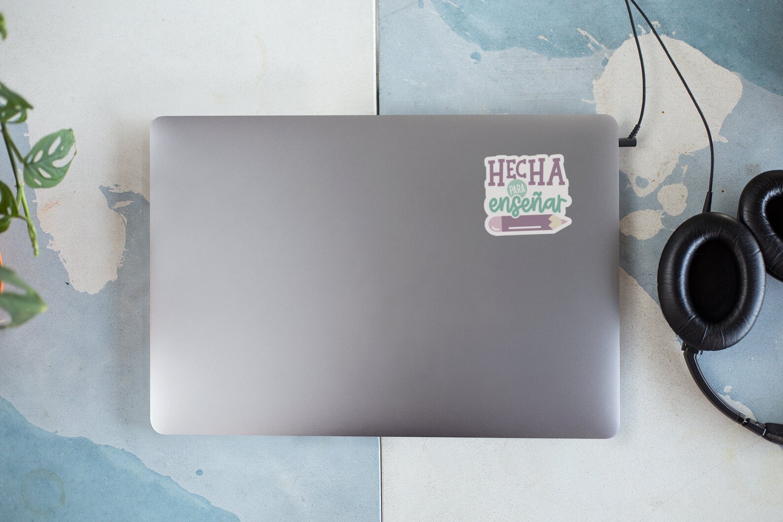 Hecho/hecha Para Enseñar" Sticker - Vibrant Spanish Teacher Decal ...