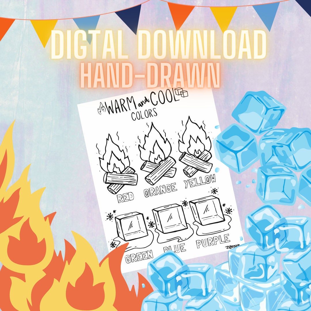 Warm and Cool Colors Worksheet -art Worksheet -color Theory Worksheet ...