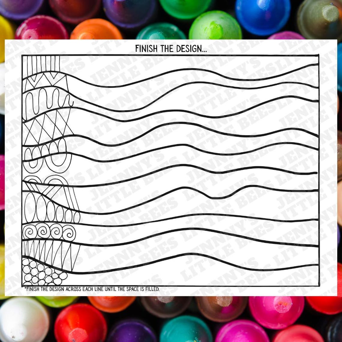 Art Worksheet, Finish the Drawing, Early Finisher, Teacher Resource ...