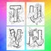 Alphabet Coloring Pages -26 Hand-drawn Alphabet Letter Coloring Pages ...