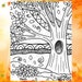 Fall Tree Coloring Page -fall Color Sheet -detailed Fall Tree Coloring ...