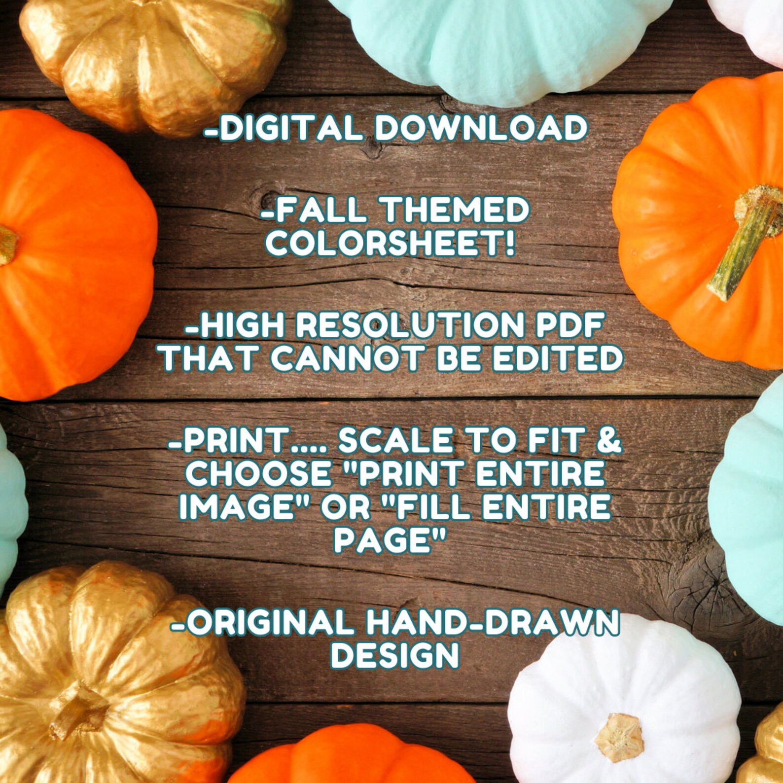 Fall Themed Coloring Page -fall Color Sheet -nature Coloring Page ...