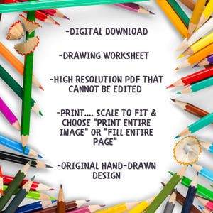 Art Worksheet, Finish the Drawing, Early Finisher, Teacher Resource ...