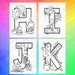 Alphabet Coloring Pages -26 Hand-drawn Alphabet Letter Coloring Pages ...