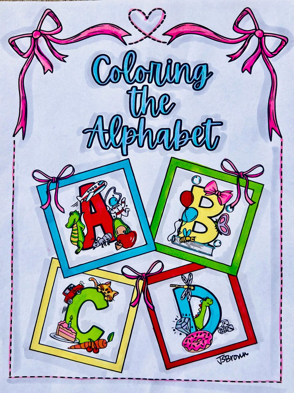 Coloring the Alphabet Cover Page, Cover Page Alphabet Packet, Alphabet ...