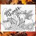 Give Thanks -thanksgiving Coloring Page -fall Color Sheet -cornucopia ...