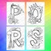 Alphabet Coloring Pages -26 Hand-drawn Alphabet Letter Coloring Pages ...