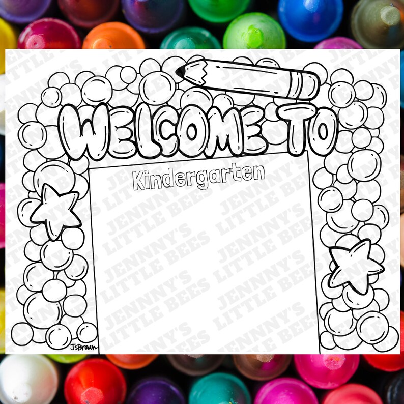 Kindergarten Welcome Sheets -balloon Arch Welcome Coloring Page and ...