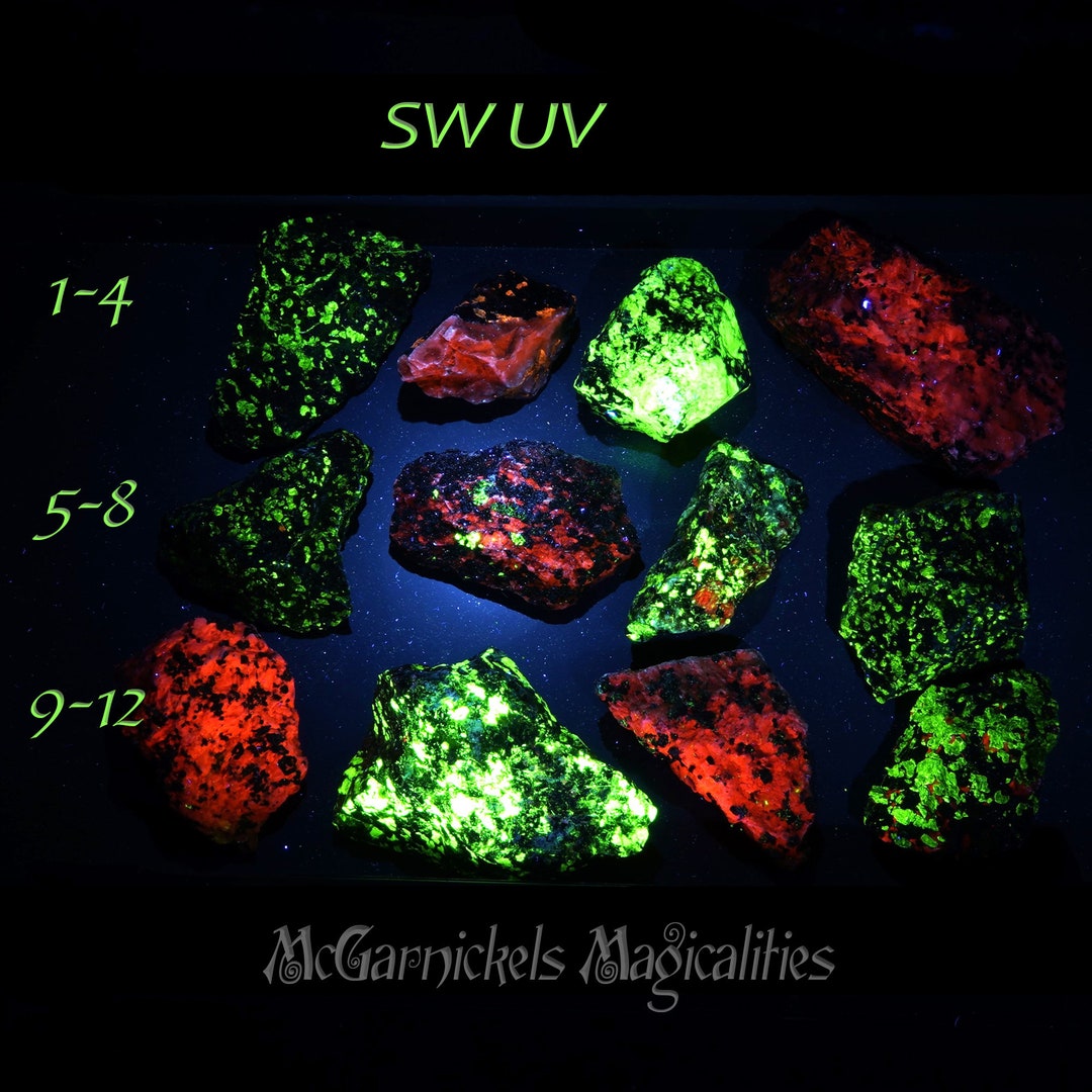 Fluorescent Willemite, Calcite, Zincite and Franklinite YOU CHOOSE ...