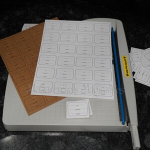 Mineral Specimen Identification 2 Sided Labels Print Endless Labels for ...