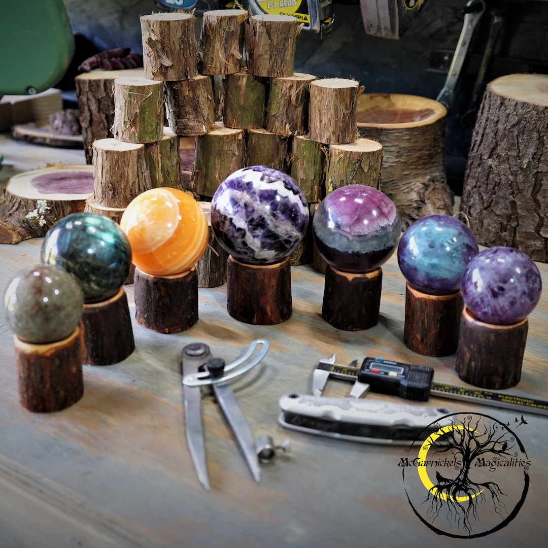 Sphere Holder the Original Mcgarnickels Eastern Red Cedar Crystal Stand ...