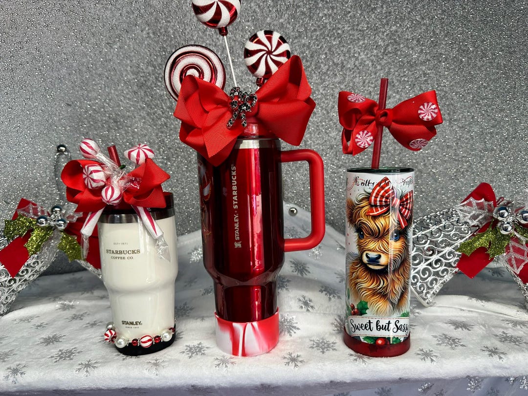 Stanley 40 Oz Holiday Red Christmas Edition 20 Oz Stanley Starbucks ...