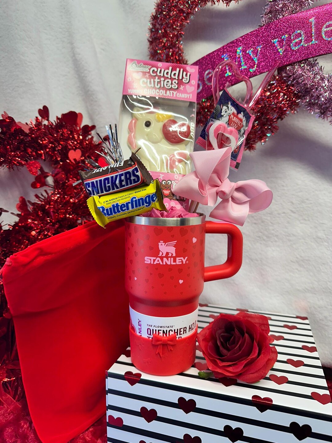 Stanley Valentines 2025 Collection 20 Oz Red all Dressed up and a Red ...