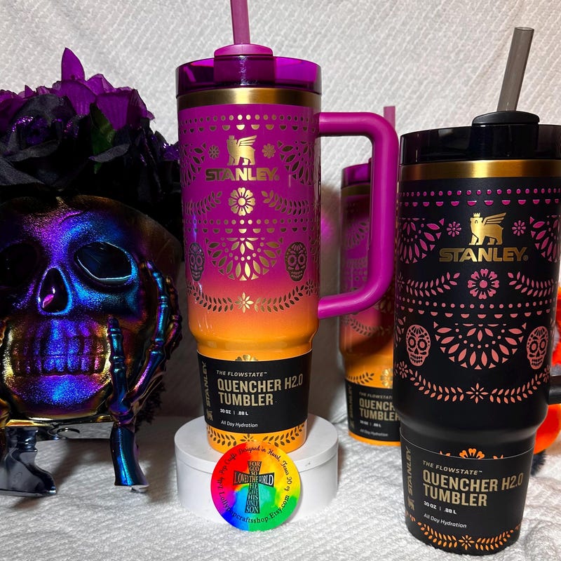 Day of the Dead Stanley Cup - Etsy