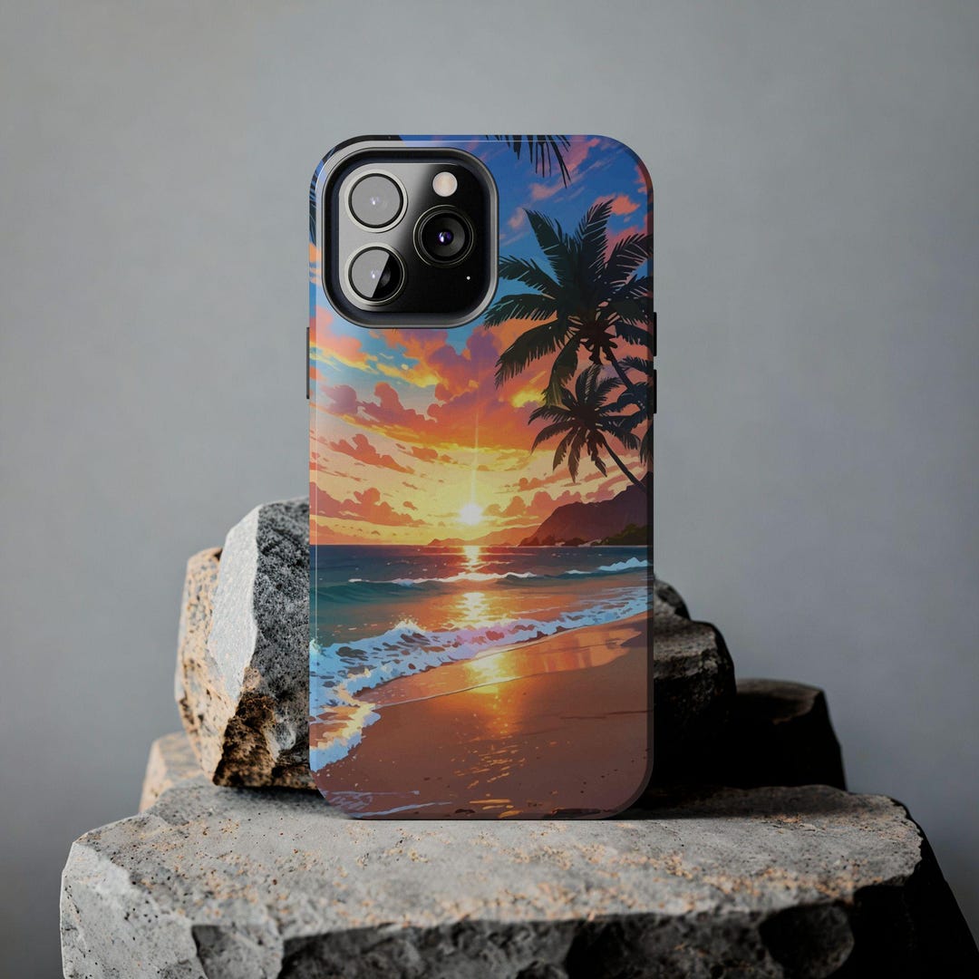 Anime Style Hawaii Beaches Phone Case - Tropical Phone Cover ...
