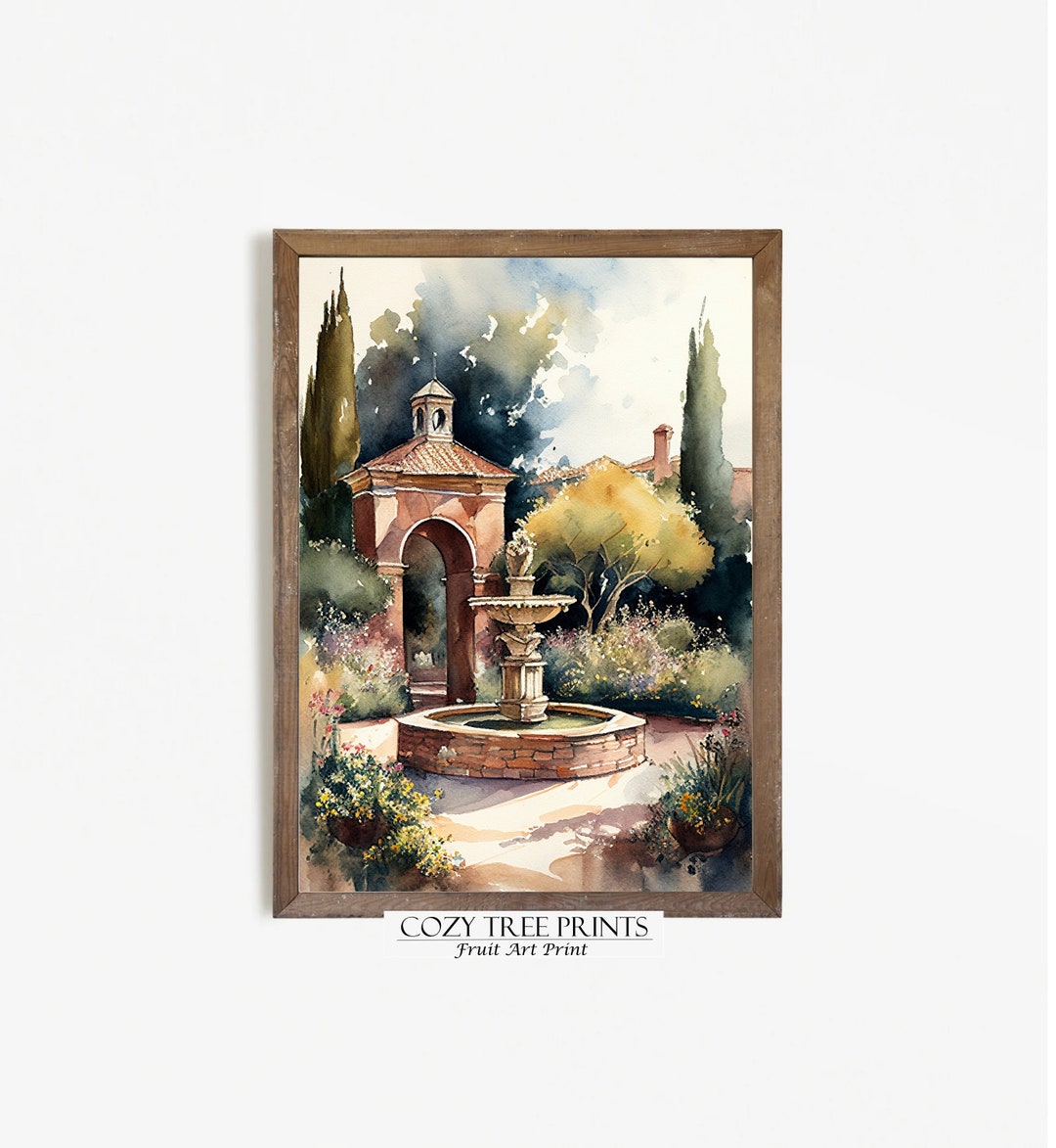 Printable Filoli Garden Watercolor Garden Art Print Wall Art - Etsy